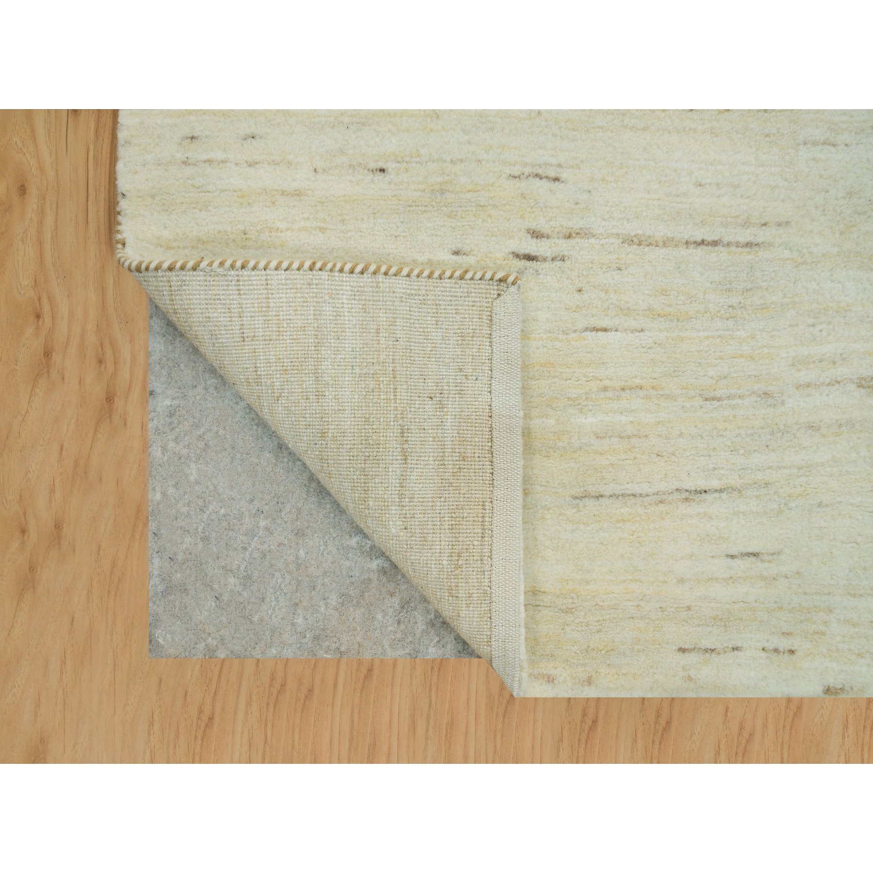 4’x8′ Parchment White, Soft to The Touch, Lori Buft Gabbeh Plain ...